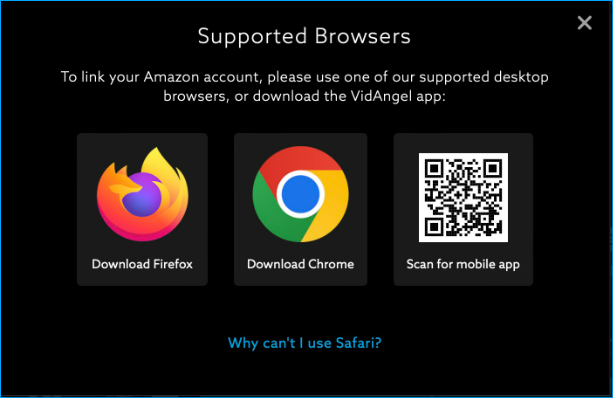 Link streaming services on the website – VidAngel