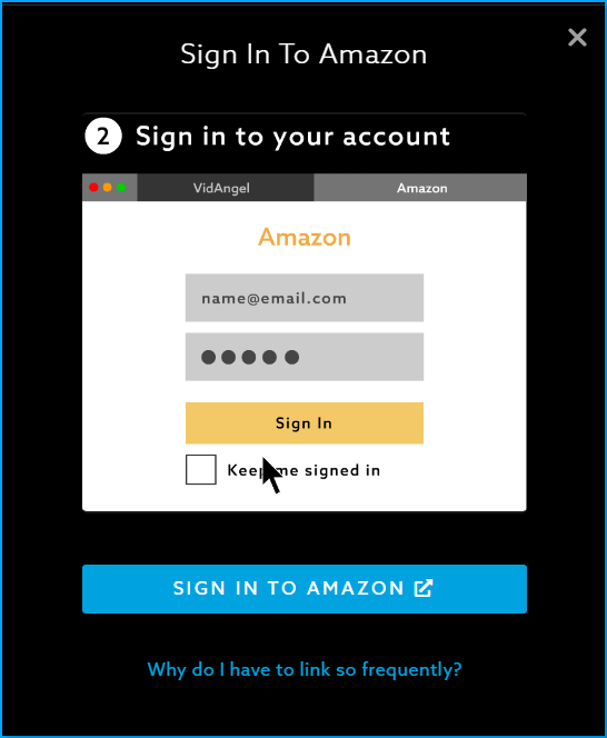 Link streaming services on the website – VidAngel