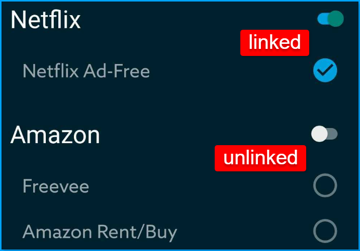Link streaming services on the mobile app – VidAngel