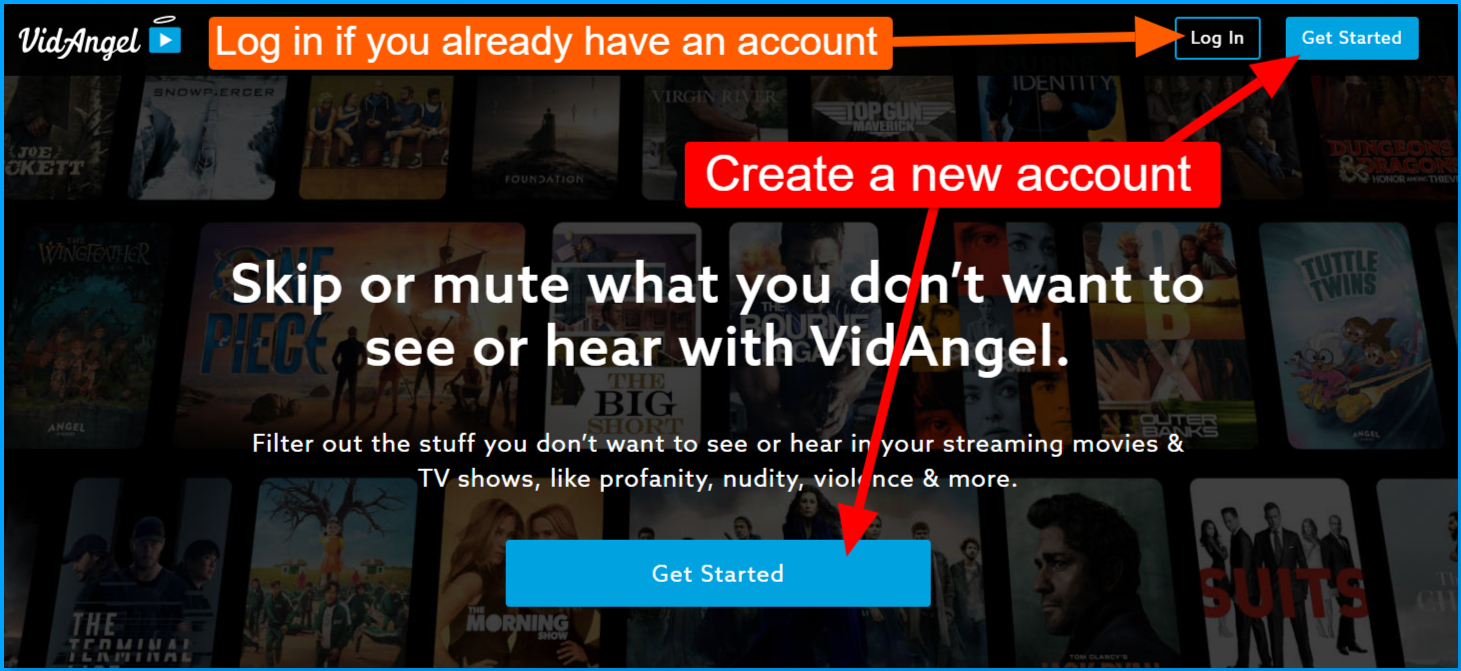 Link streaming services on the website – VidAngel