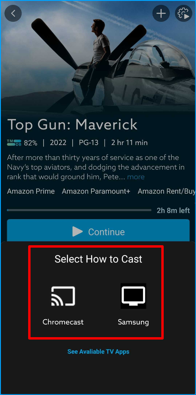 Cast to your TV from the mobile app – VidAngel